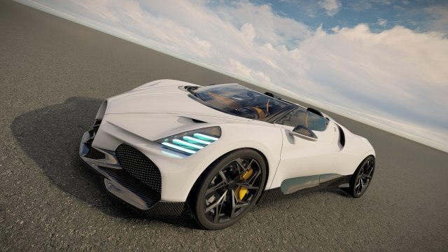 Bugatti W16 Mistral 2024 3D Model in Sport Cars 3DExport