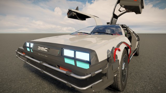 DeLorean DMC-12 3D Model in Classic Cars 3DExport