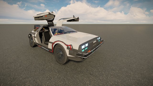 DeLorean DMC-12 3D Model in Classic Cars 3DExport