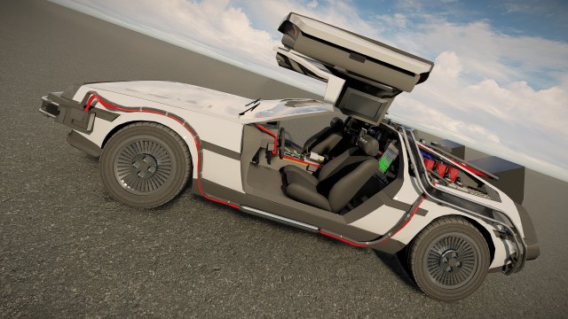 DeLorean DMC-12 3D Model in Classic Cars 3DExport