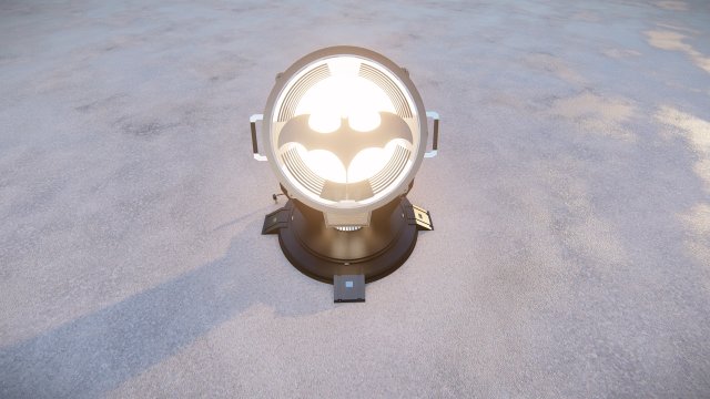 Batman light signal 3D Model in Cartoon 3DExport