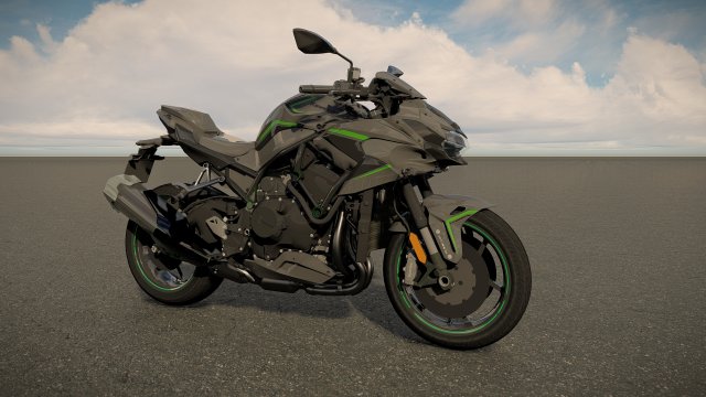 Kawasaki Z H2 3D Model in Motorcycle 3DExport
