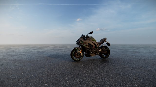 Kawasaki Z H2 3D Model in Motorcycle 3DExport