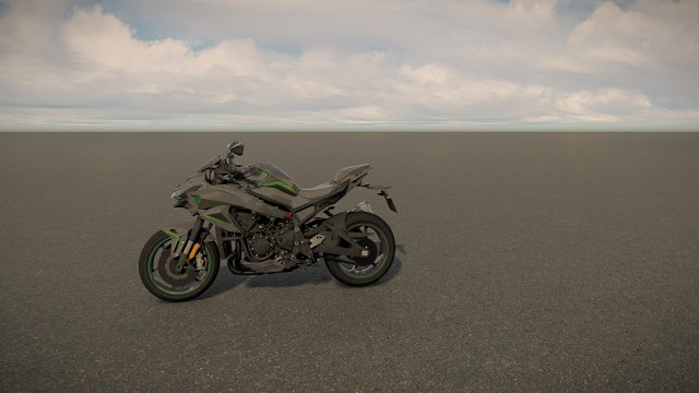 Kawasaki Z H2 3D Model in Motorcycle 3DExport