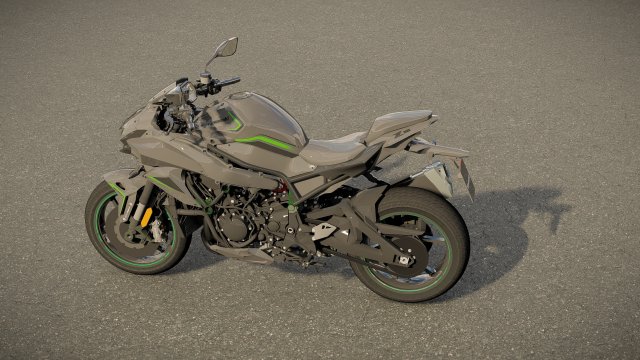 Kawasaki Z H2 3D Model in Motorcycle 3DExport