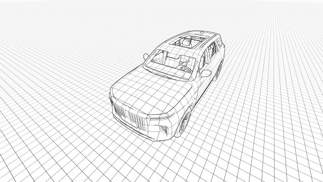 FAW Hongqi E HS9 3D Model in SUV 3DExport