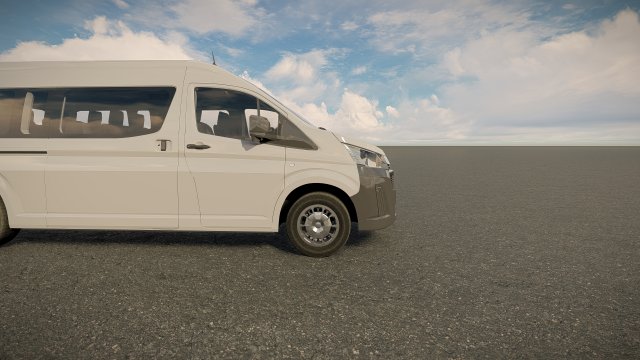 Toyota Hiace Commuter GL Bus 3D Model in Bus 3DExport