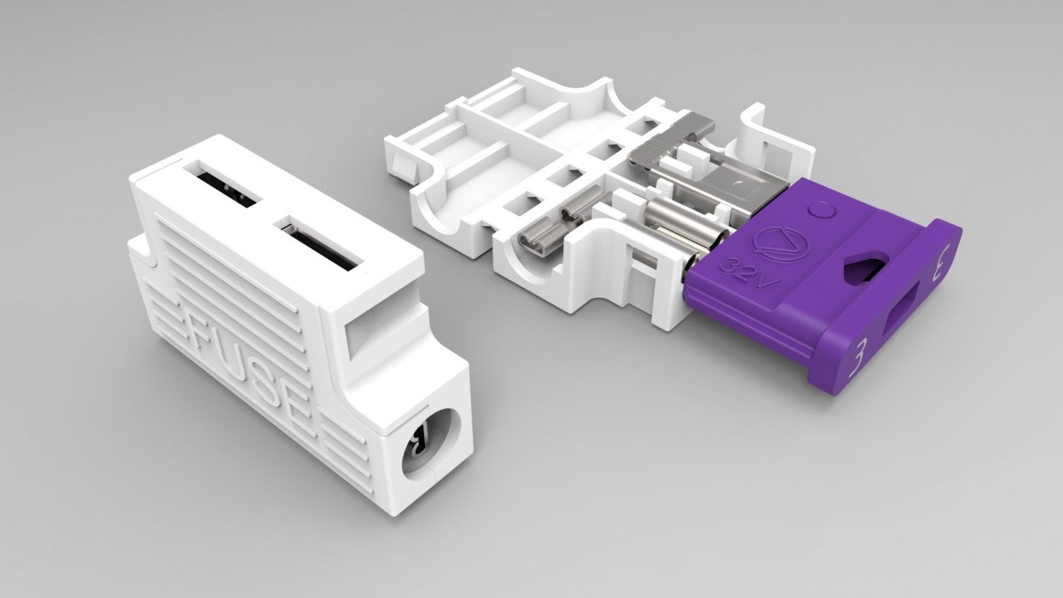 universal car flag fuse holder 3D Models in Parts 3DExport