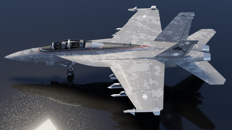 McDonnell Douglas F-A-18 Hornet 3D 模型 in 战斗机 3DExport