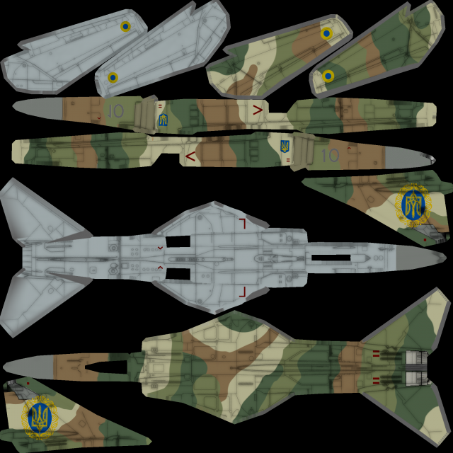 MIG-23 Flogger lowpoly jet fighter 3D Model in Fighter 3DExport
