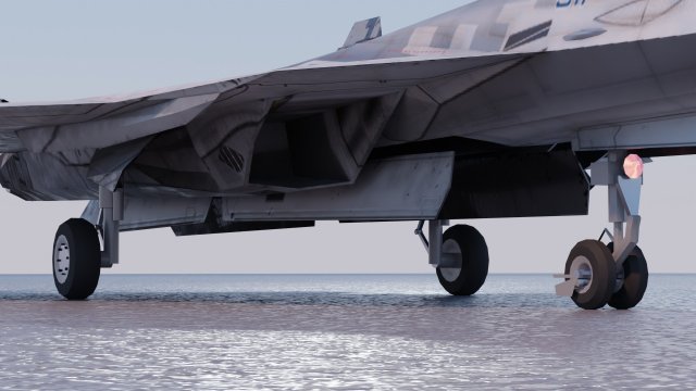 Sukhoi SU-57 Felon 3D Model in Fighter 3DExport