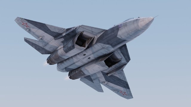 Sukhoi SU-57 Felon 3D Model in Fighter 3DExport