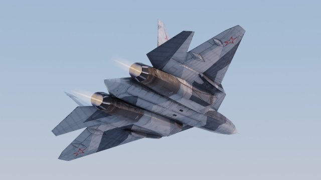 Sukhoi SU-57 Felon 3D Model in Fighter 3DExport