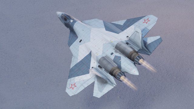 Sukhoi SU-57 Felon 3D Model in Fighter 3DExport