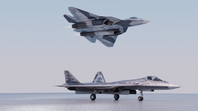 Sukhoi SU-57 Felon 3D Model in Fighter 3DExport
