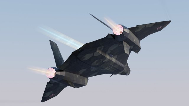 General Dynamics F-34 Lynx concept fighter 3D Model in Fighter 3DExport
