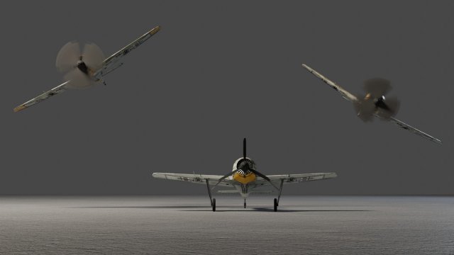 Focke-Wulf FW-190 Shrike 3D Model in Fighter 3DExport
