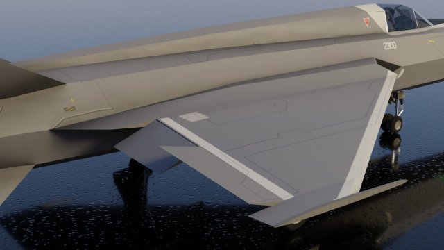 Mikoyan-Gurevich MIG-X21 Fishbone 3D Model in Fighter 3DExport