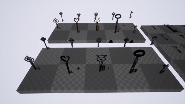 luxury key set unreal engine ready use 3D Model in Hall 3DExport