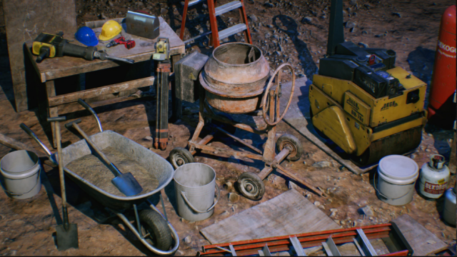 Construction Site Unreal Engine ready to use 3D Model in Environment ...