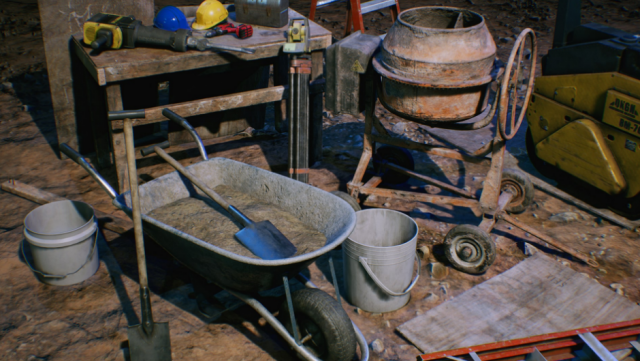 Construction Site Unreal Engine ready to use 3D Model in Environment ...