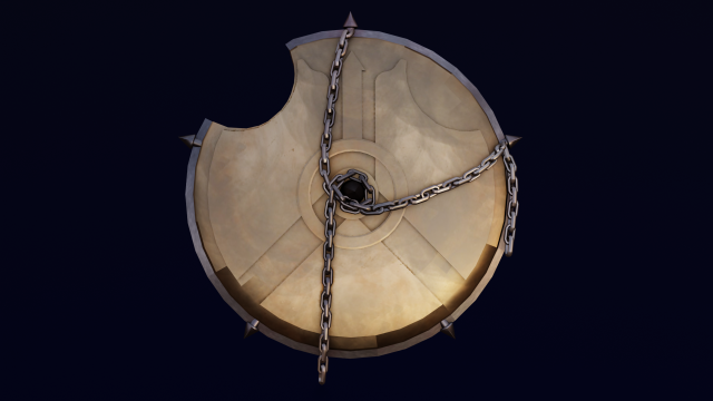 SHIELD WEAPON GAME READY 3D MODEL 3D Model in Armor 3DExport