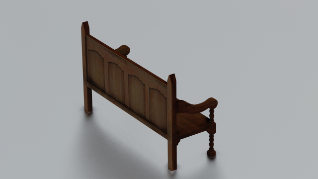 PARK BENCH GAME READY LOW POLY 3D Model in Bench 3DExport