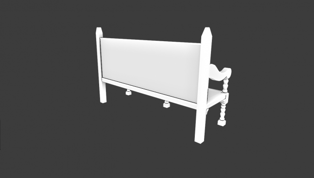 PARK BENCH GAME READY LOW POLY 3D Model in Bench 3DExport