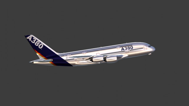 AIRBUS A380 GAME READY 3D MODEL 3D Model in Fighter 3DExport