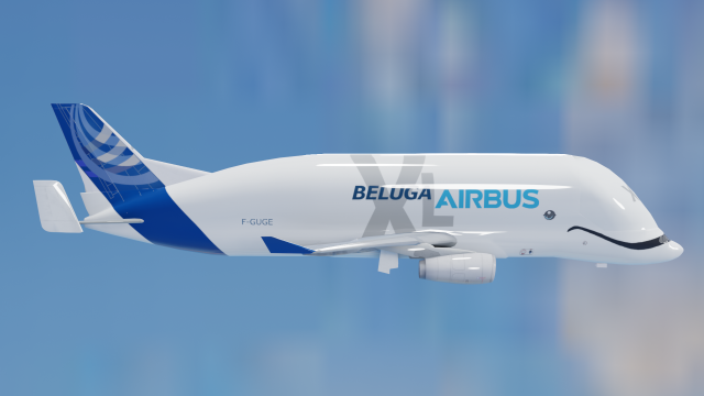 ANIMATED AIRBUS BELUGA XL 3D Model in Commercial 3DExport