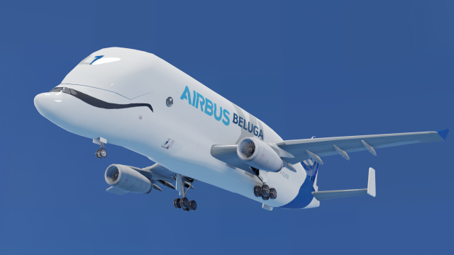 ANIMATED AIRBUS BELUGA XL 3D Model in Commercial 3DExport