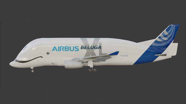ANIMATED AIRBUS BELUGA XL 3D Model in Commercial 3DExport