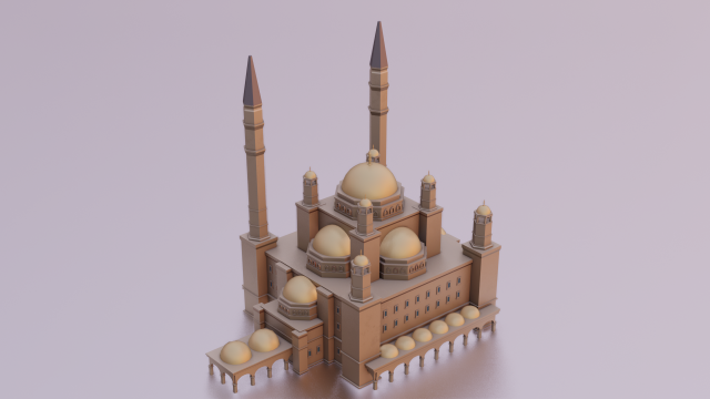 MOSQUE GAME READY LOW POLY 3D Model in Buildings 3DExport