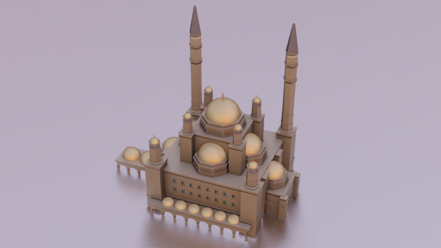 MOSQUE GAME READY LOW POLY 3D Model in Buildings 3DExport