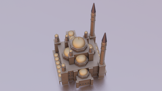 MOSQUE GAME READY LOW POLY 3D Model in Buildings 3DExport