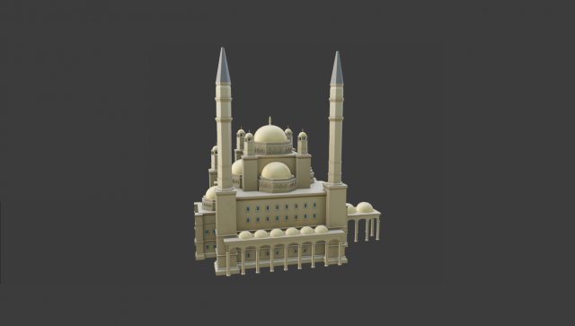 MOSQUE GAME READY LOW POLY 3D Model in Buildings 3DExport
