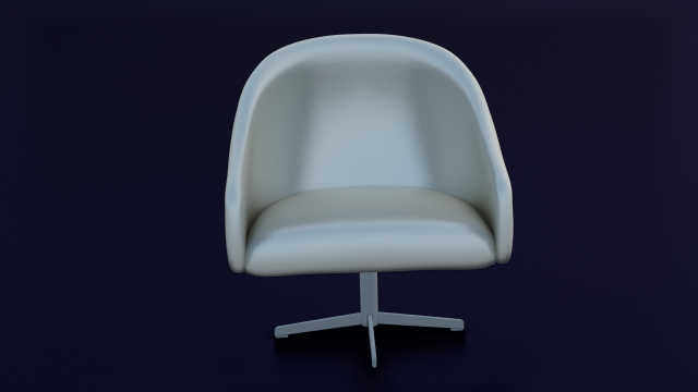 WHITE CHAIR LOW POLY GAME READY 3D Model in Chair 3DExport