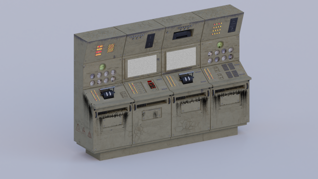 main power plant control panel 3D Model in Tools 3DExport