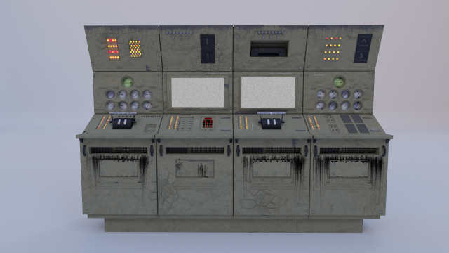 main power plant control panel 3D Model in Tools 3DExport