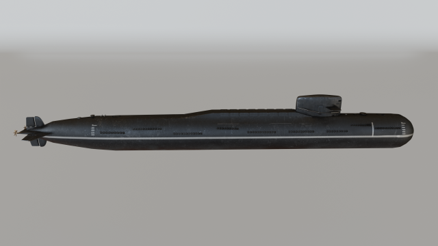 russian nuclear submarine project 667 3D Model in Submarine 3DExport