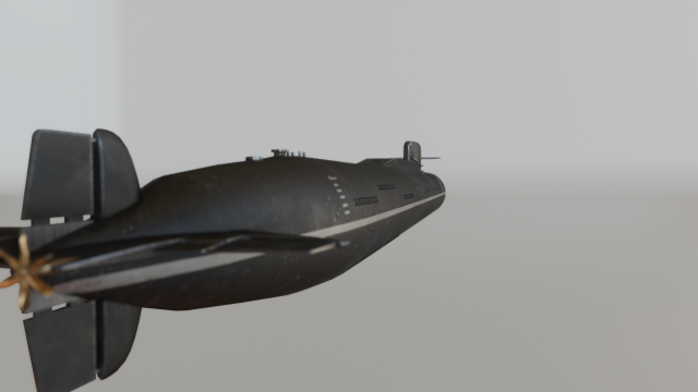 russian nuclear submarine project 667 3D Model in Submarine 3DExport