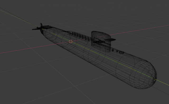 russian nuclear submarine project 667 3D Model in Submarine 3DExport