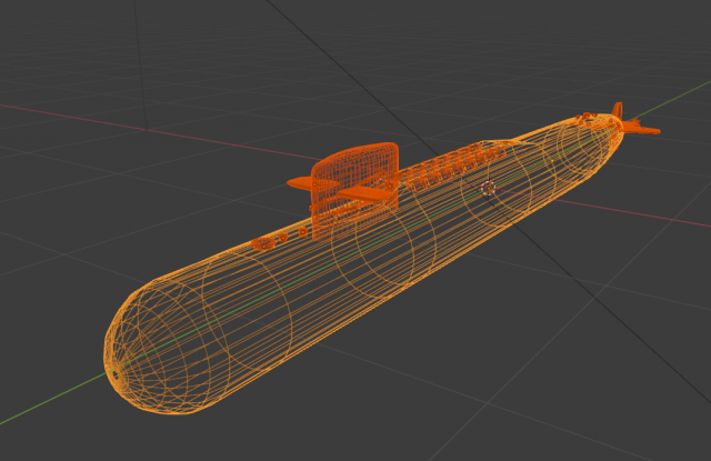 russian nuclear submarine project 667 3D Model in Submarine 3DExport