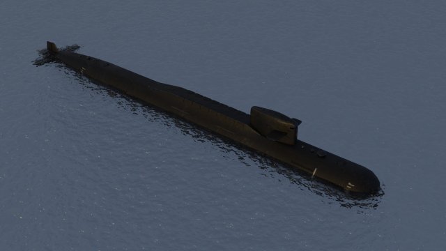 russian nuclear submarine project 667 3D Model in Submarine 3DExport