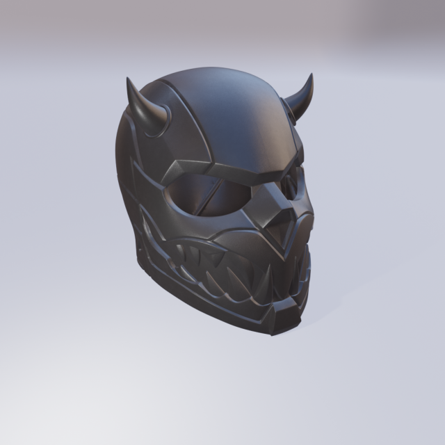 devil helmet 3d print model 3D Print Model in Monsters & Creatures 3DExport