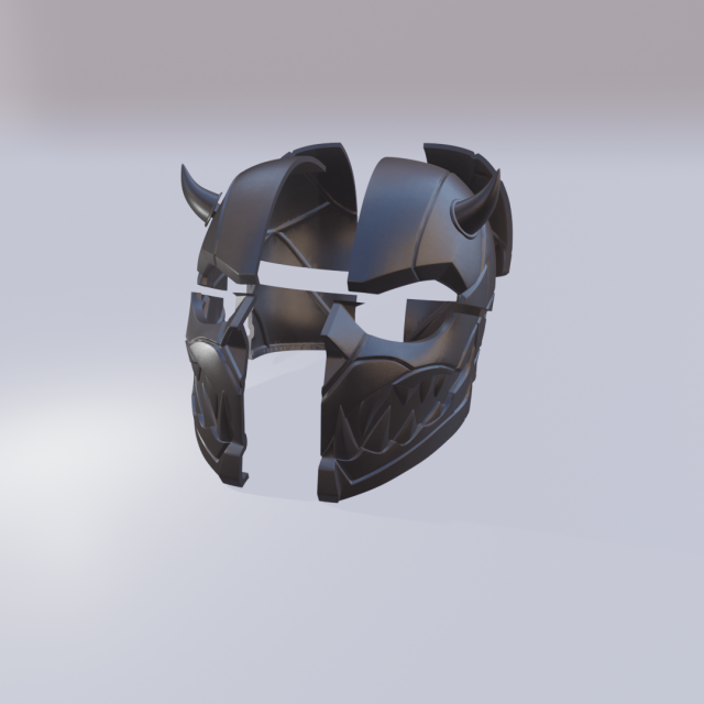 devil helmet 3d print model 3D Print Model in Monsters & Creatures 3DExport