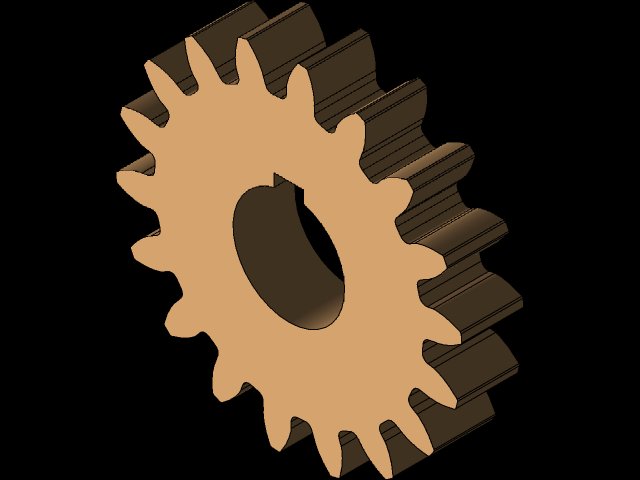 spur gear 3D Model in Parts 3DExport