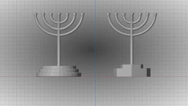 Menorah 3D Model in Other 3DExport