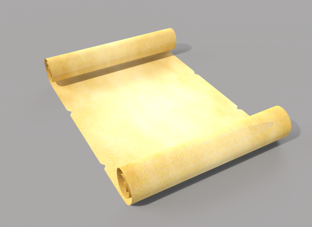 old paper 3D Model in Office 3DExport