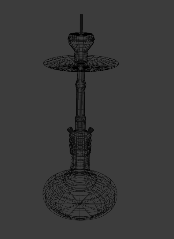 Hookah 3D Model in Living Room 3DExport